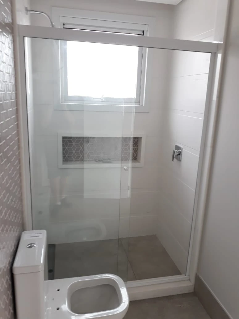 Kit Box Reto Branco - Cristal Vidro